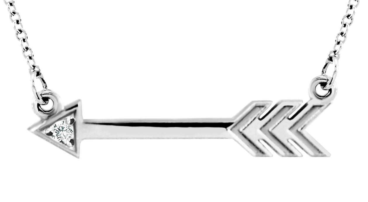 tiny POSH Diamond Srrow | POSH Mommy Jewelry