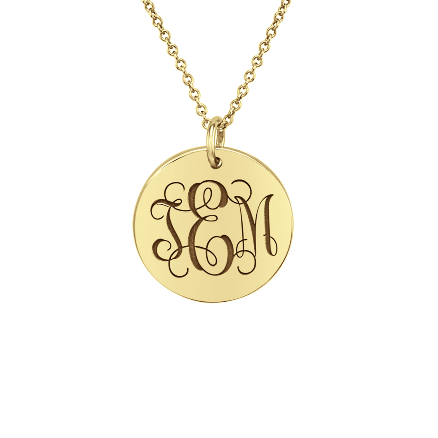 Monogram Disc | POSH Mommy Jewelry